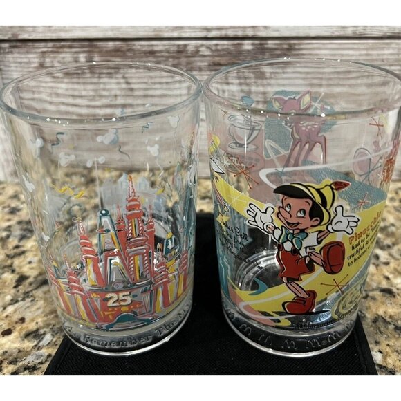 McDonald’s | Dining | Set Of 2 Mcdonalds Walt Disney Magic Glass Cups ...